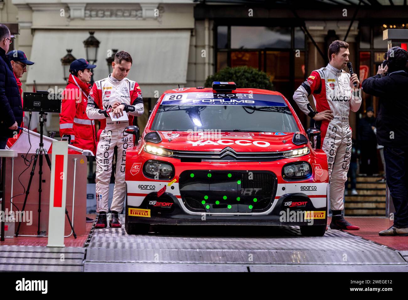 Gap, France. 25th Jan, 2024. ROSSEL Yohan, Citroen C3 Rally2, portrait ...
