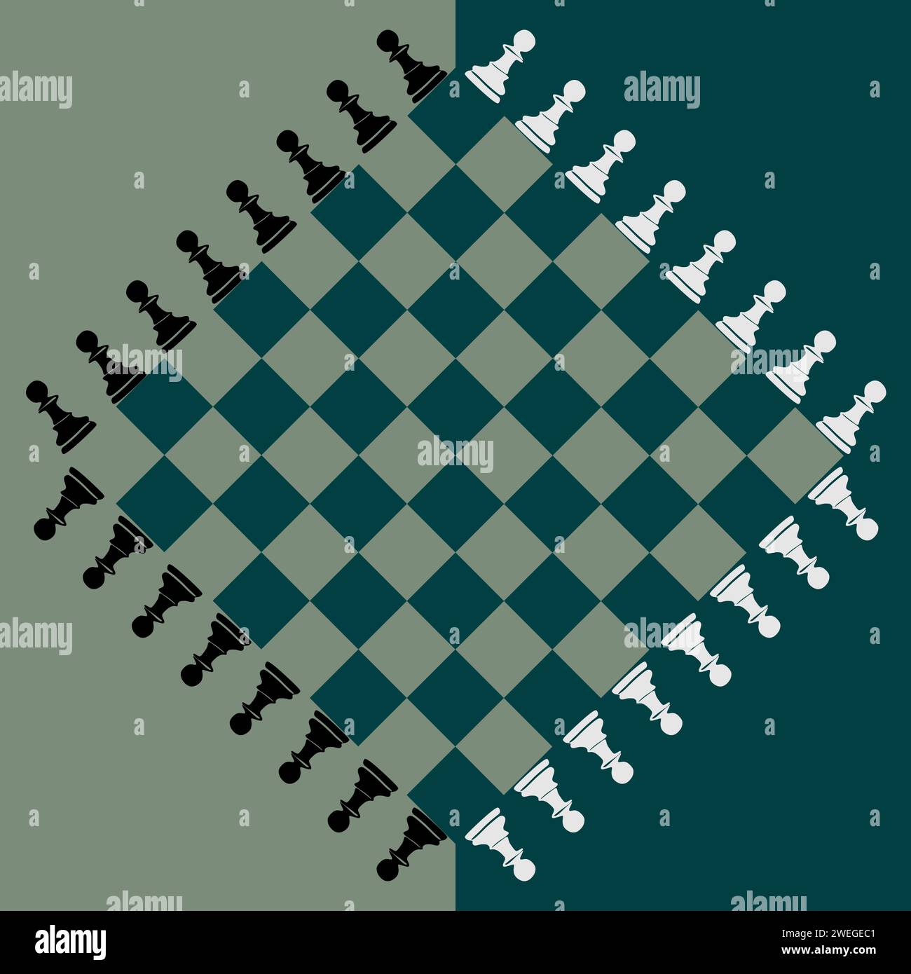 Vector illustration about chess tournament. Flyer design for chess ...
