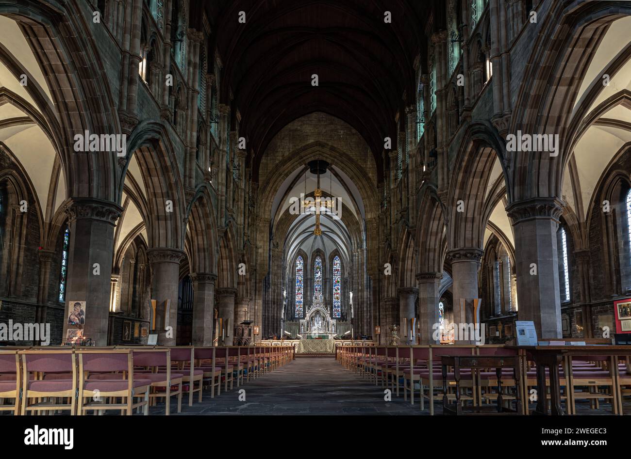 Edinburgh, Scotland - Jan 16, 2024 - Interior view of St Mary's ...