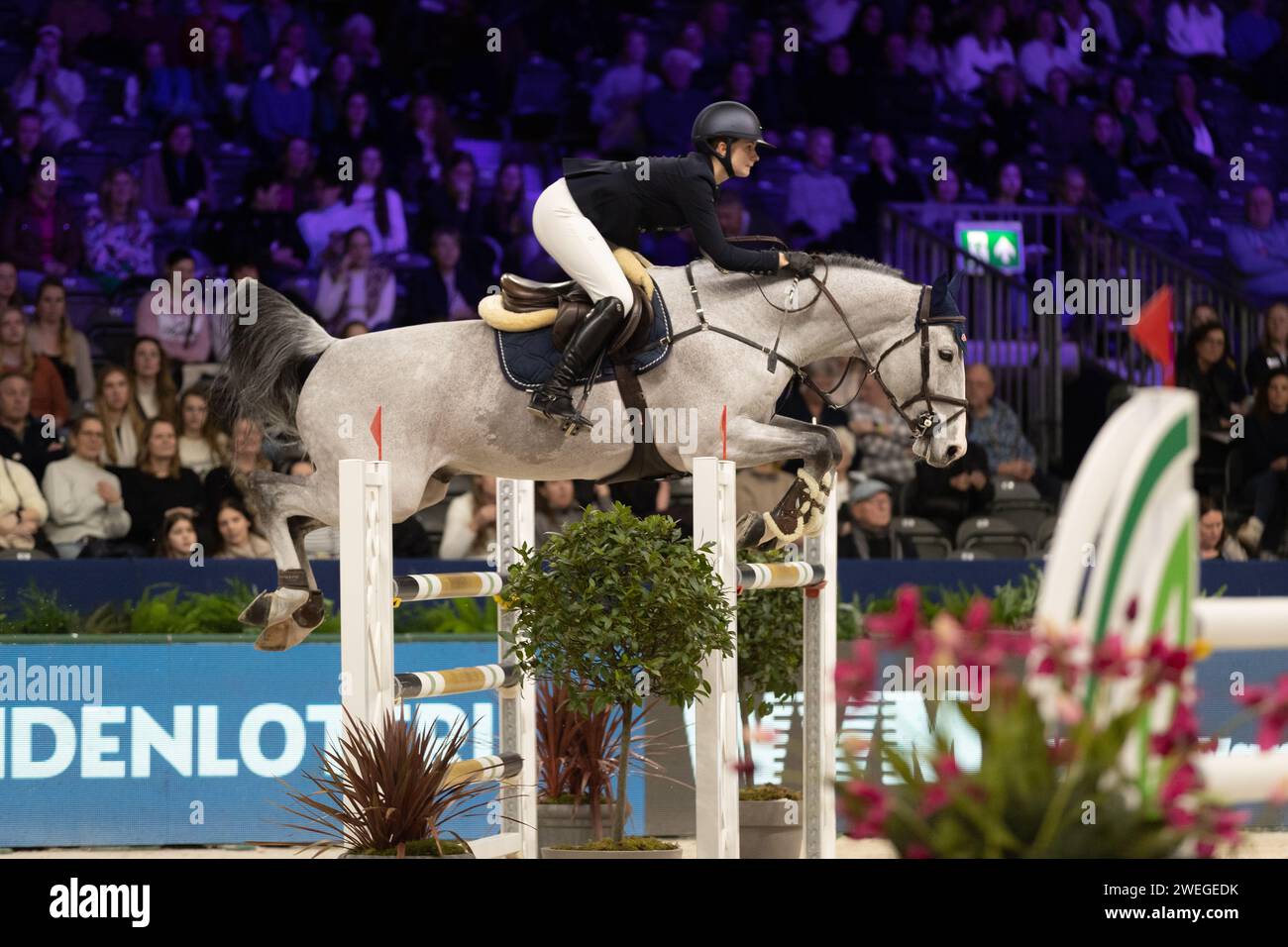 Amsterdam, Netherlands - January 25, 2024. Ida Selin of Sweden competes ...