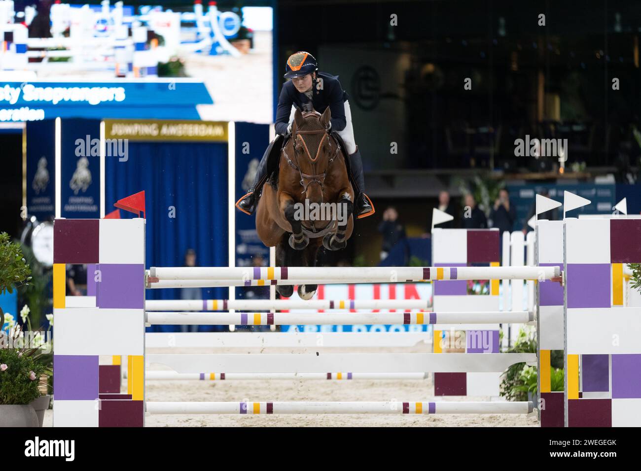 Amsterdam, Netherlands - January 25, 2024. Kristy Snepvangers of the ...