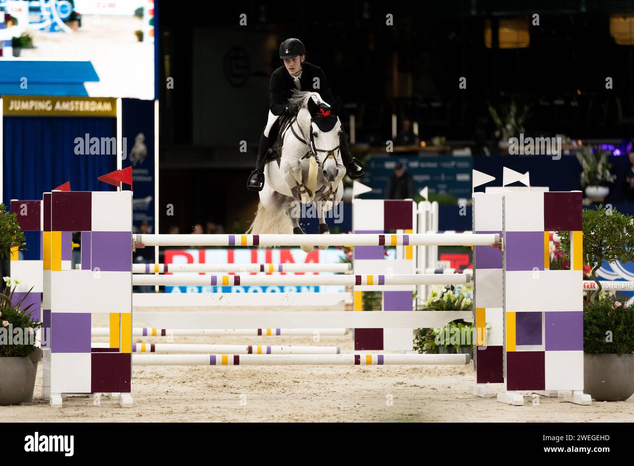 Amsterdam, Netherlands - January 25, 2024. Siebe Leemans of the ...