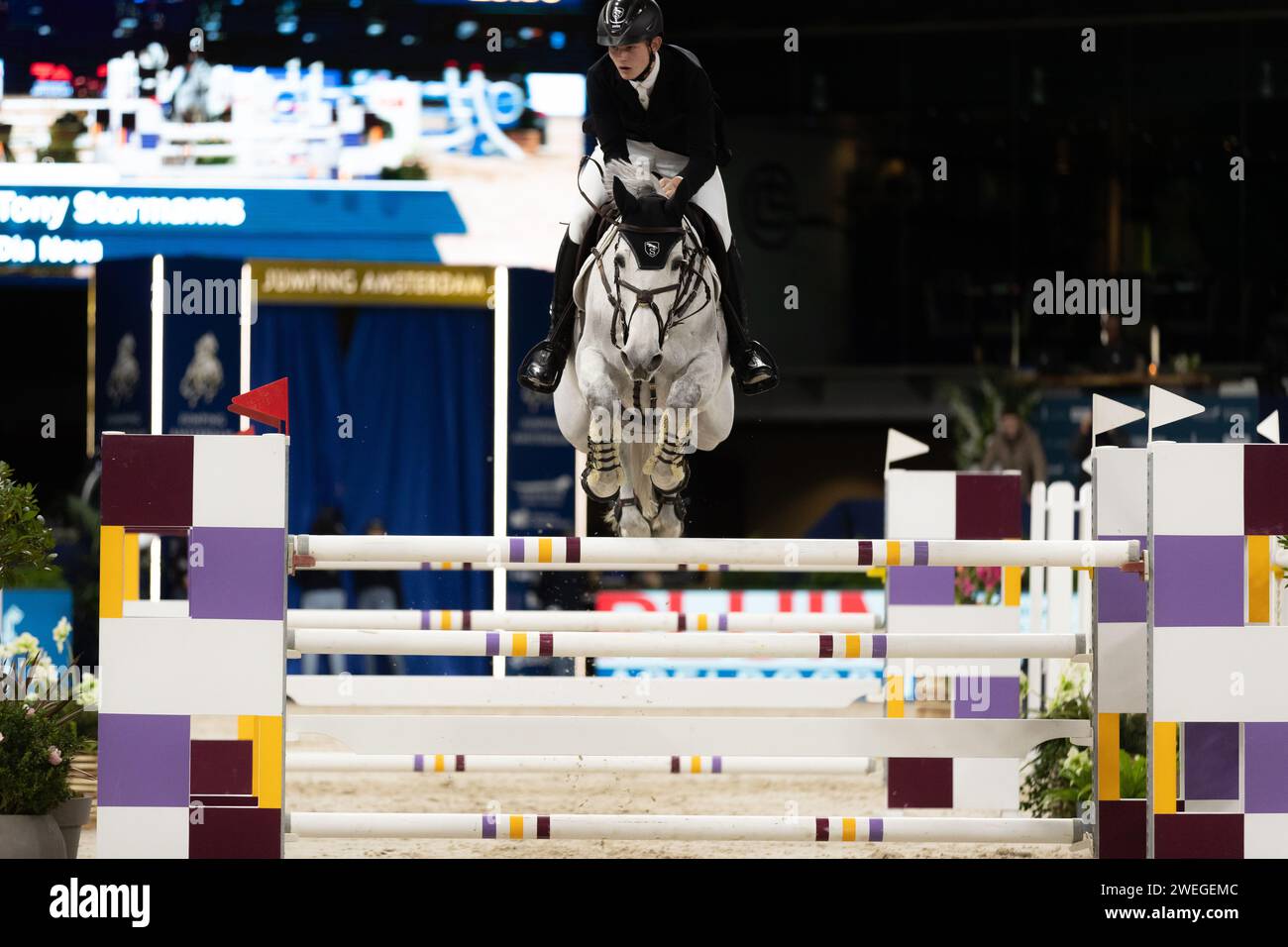 Amsterdam, Netherlands - January 25, 2024. Tony Stormanns of Germany ...
