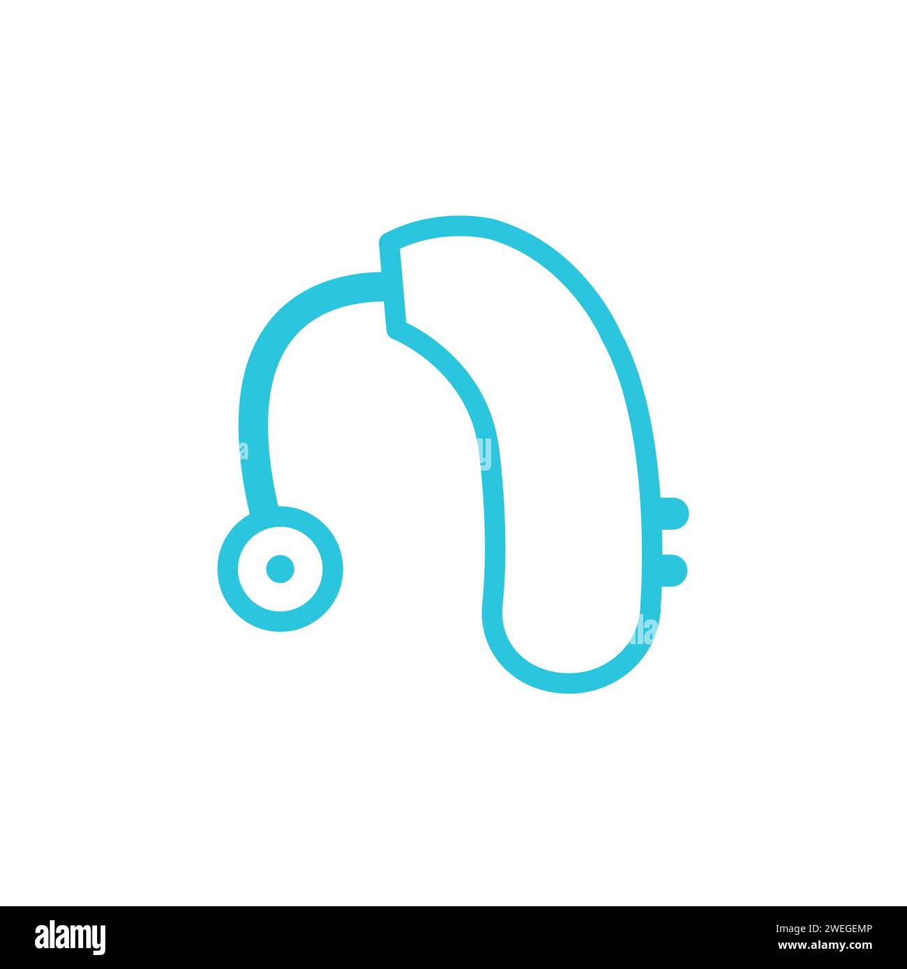 Hearing aid sound wave Stock Vector Images - Alamy