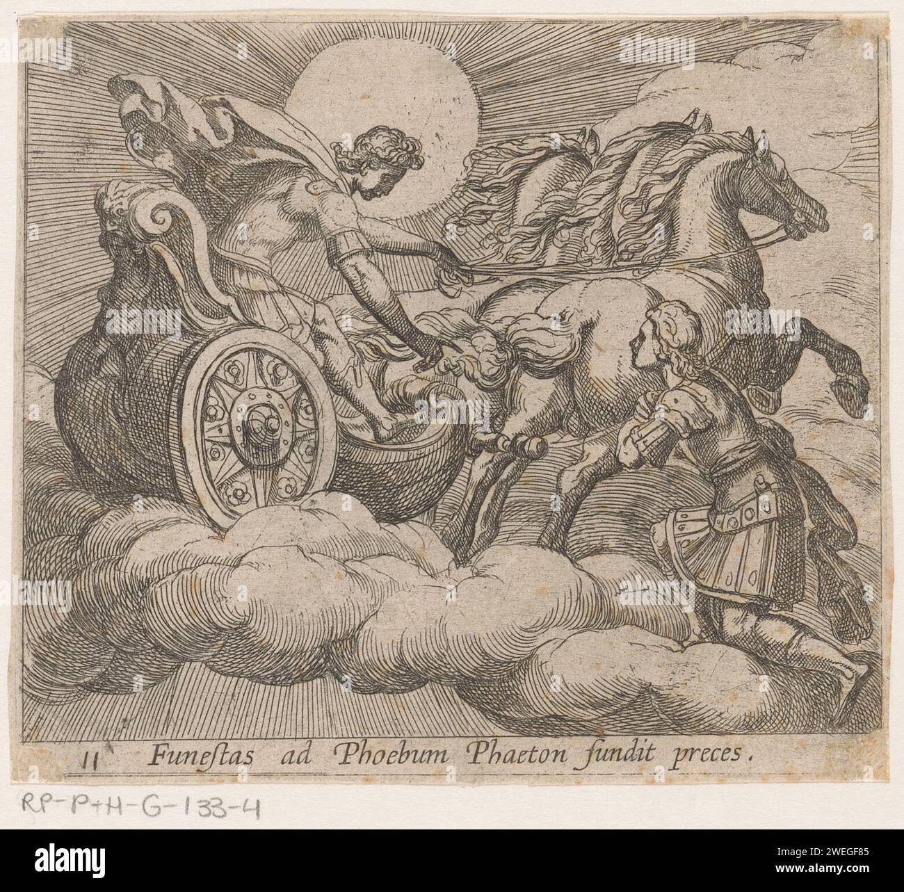Phaëthon Voor Apollo, Antonio Tempesta, 1606 - 1638 print Phaëthon ...