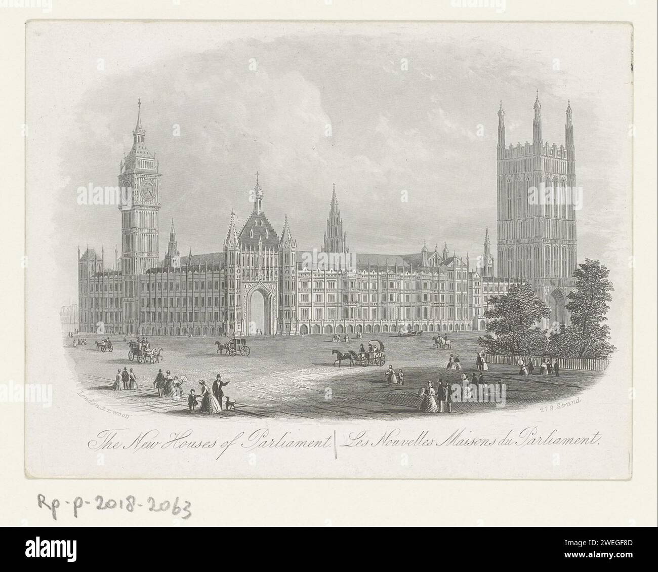 View of the Houses of Parliament, in London, Anonymous, 1870 - 1885 ...