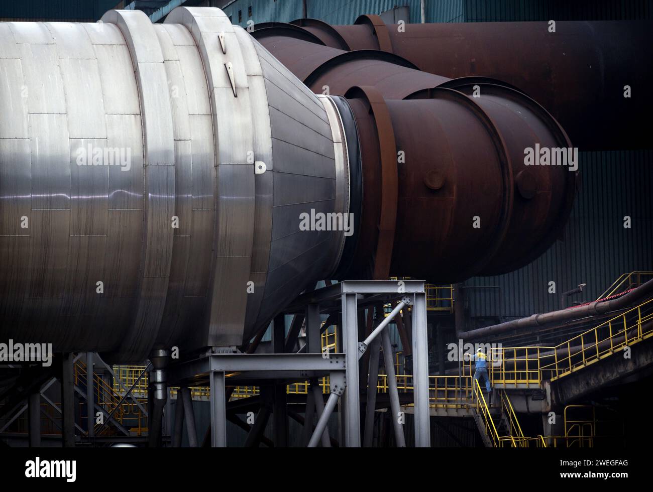VELSEN-NORTH - The construction of the dedusting installation at the ...