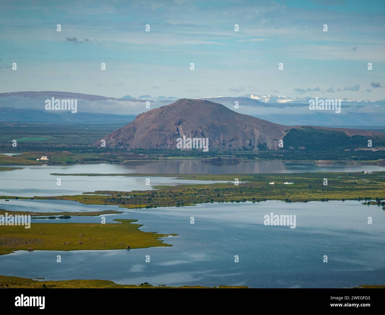 Stunning fjord landscape in Iceland and beautiful mountains peninsula ...