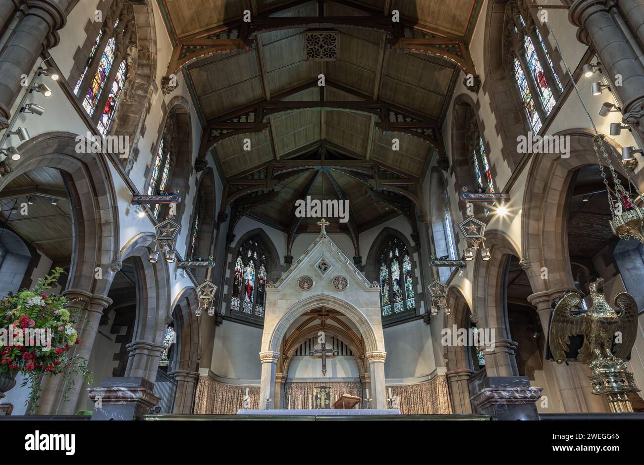 Edinburgh, Scotland - Jan 18, 2024 - Interior view of St Mary's ...