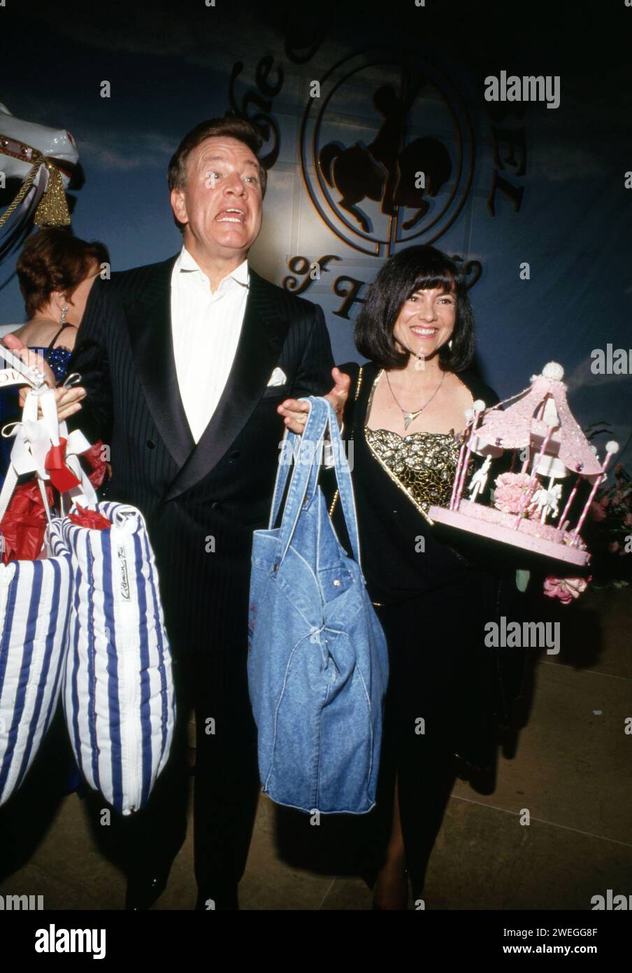 Wink Martindle and wife at the 1990 Carousel of Hope Ball October 26, 1990 Credit: Ralph ...