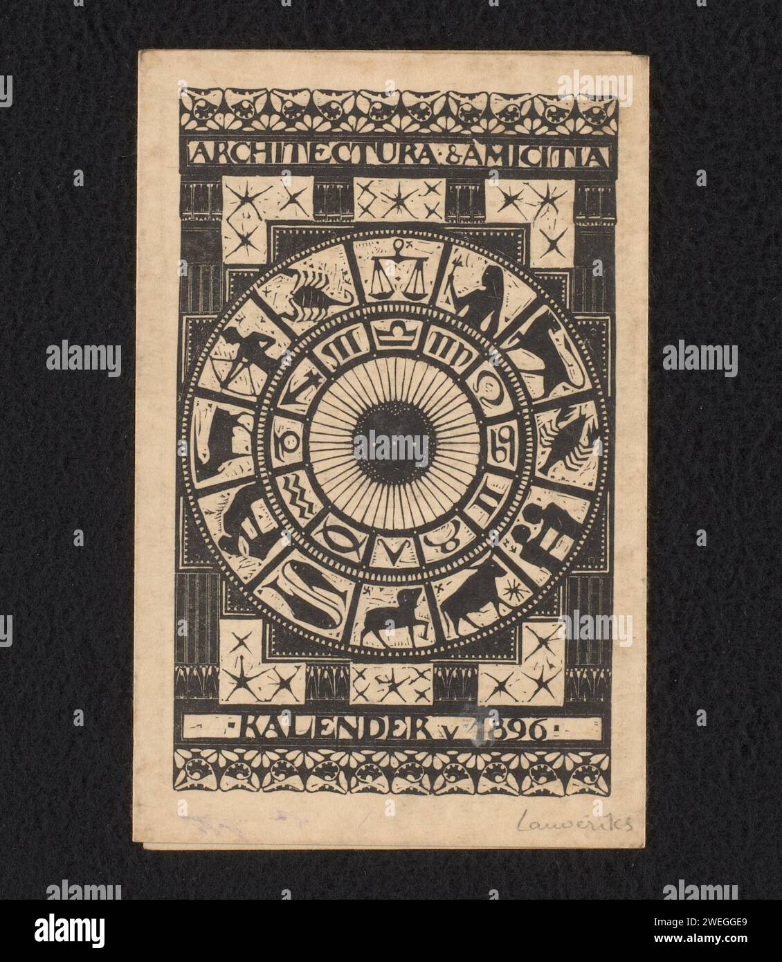 Calendar of the year 1896 hi-res stock photography and images - Alamy