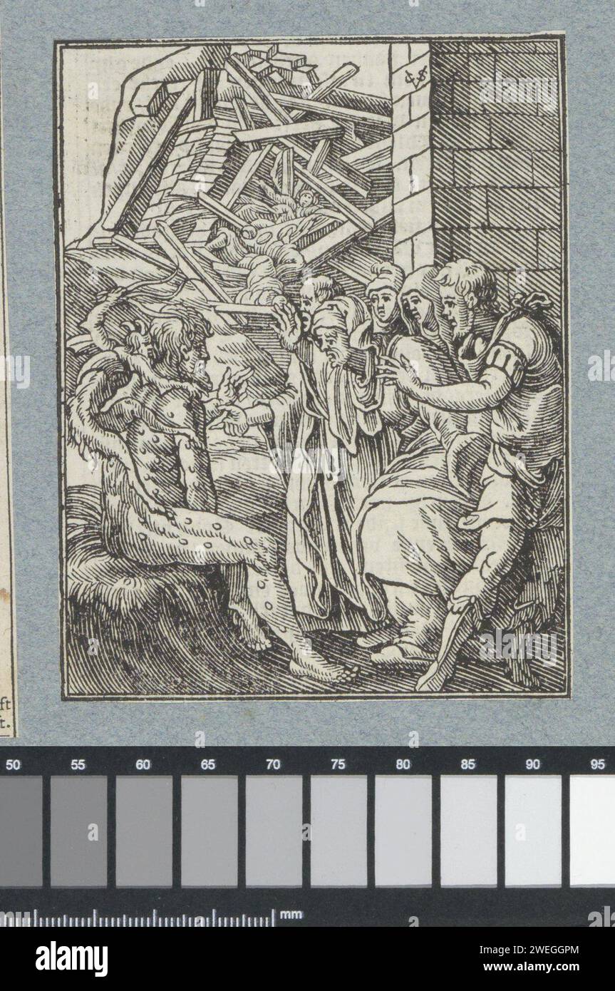 Satan Covered Job with Zweren, 1645 - 1646 print Job is on the manure ...