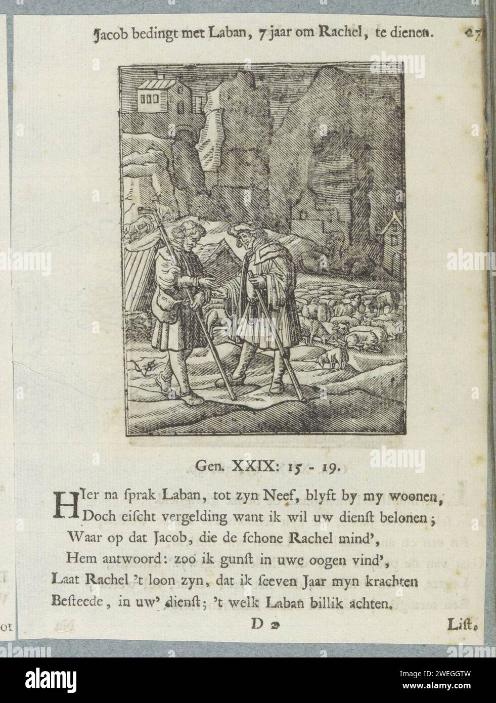 Jakob has been working at Laban for seven years, 1740 print In exchange ...