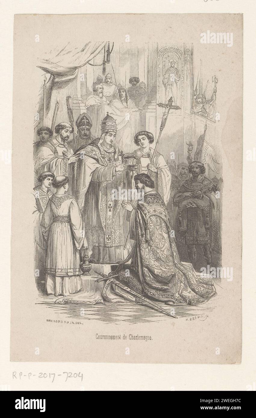 Corpent of Charlemagne, in the year 800, William Brown, After Henri ...