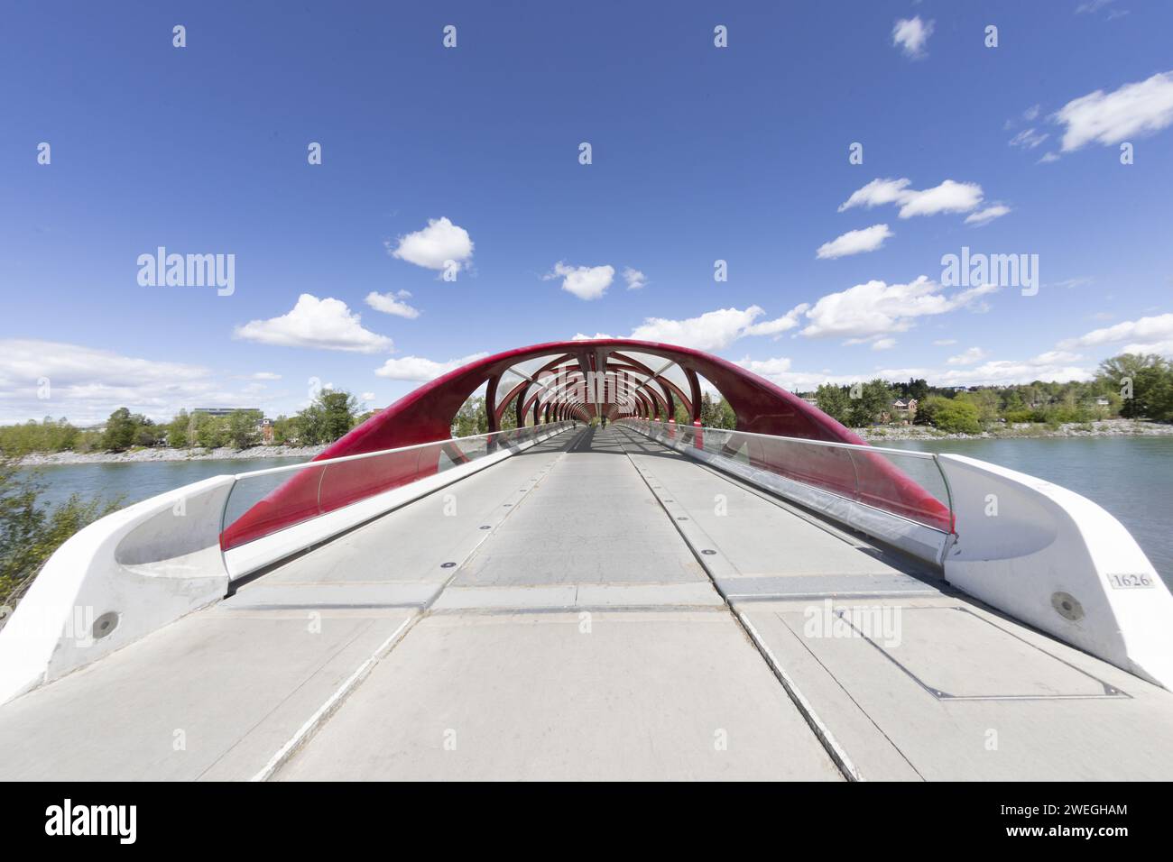 Calgary Peace Bridge, Calgary Alberta, Canada Stock Photo - Alamy