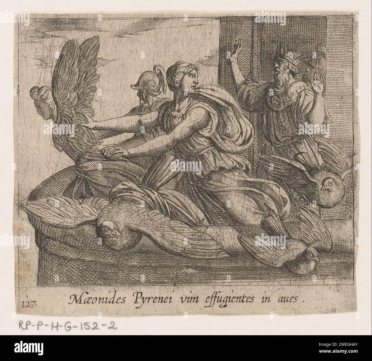 Scylla en gray, Antonio Tempesta, 1606 - 1638 print The Zeenimf Scylla ...