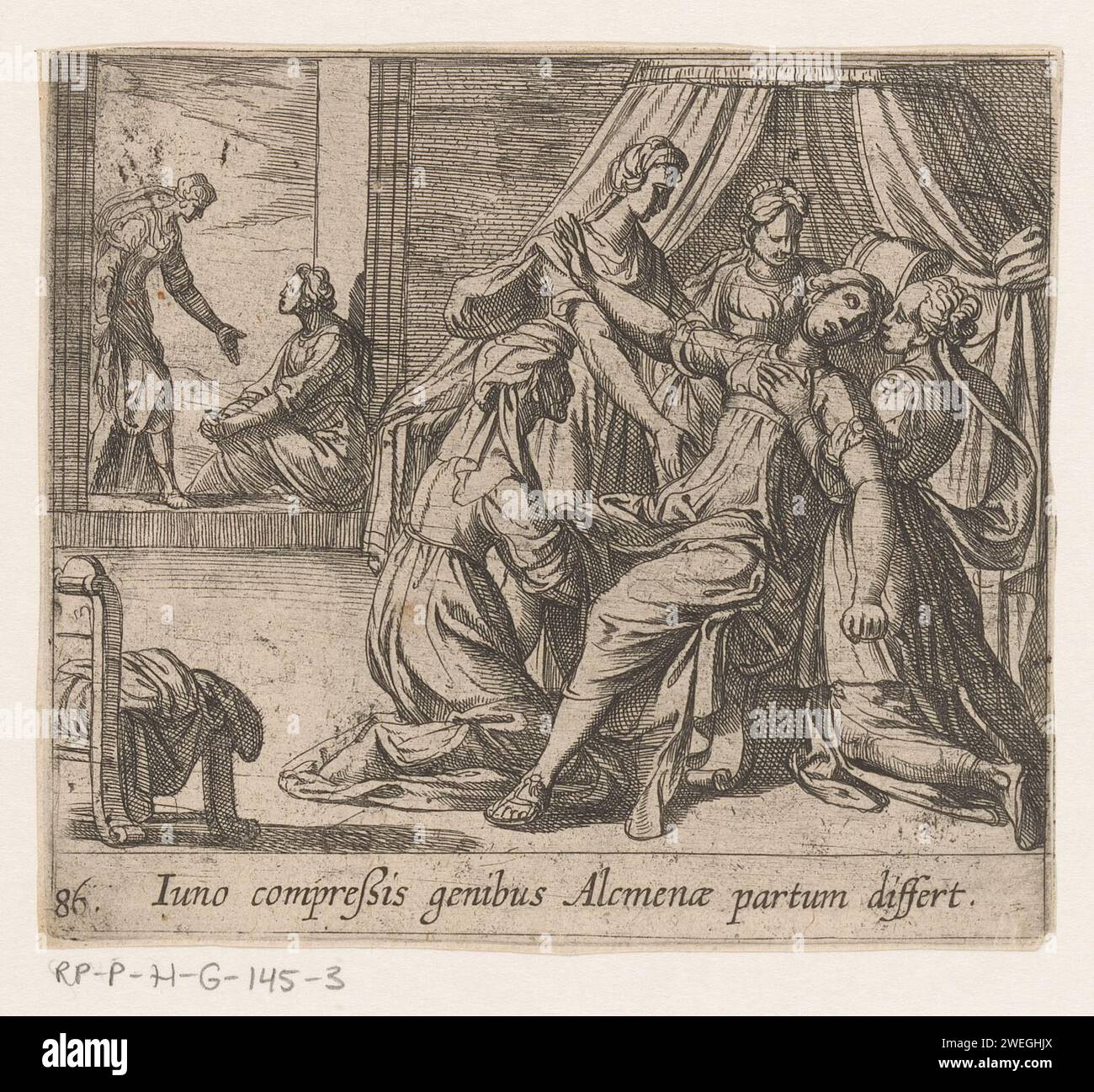 Birth of Hercules, Antonio Tempesta, 1606 - 1638 print Juno slows down ...