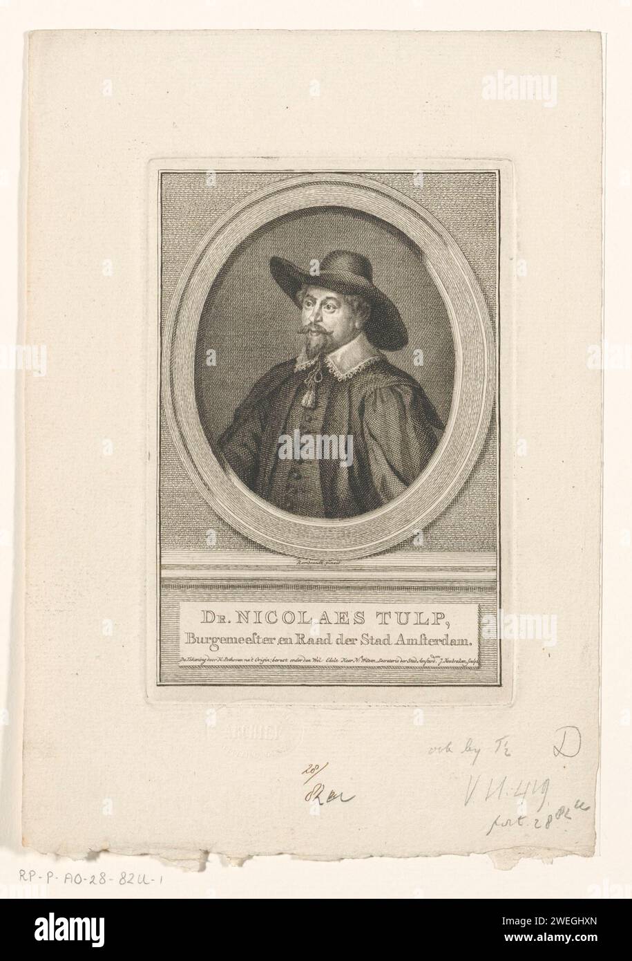 Portrait of Nicolaes Tulp, Jacob Houbraken, After Hendrik Pothoven ...