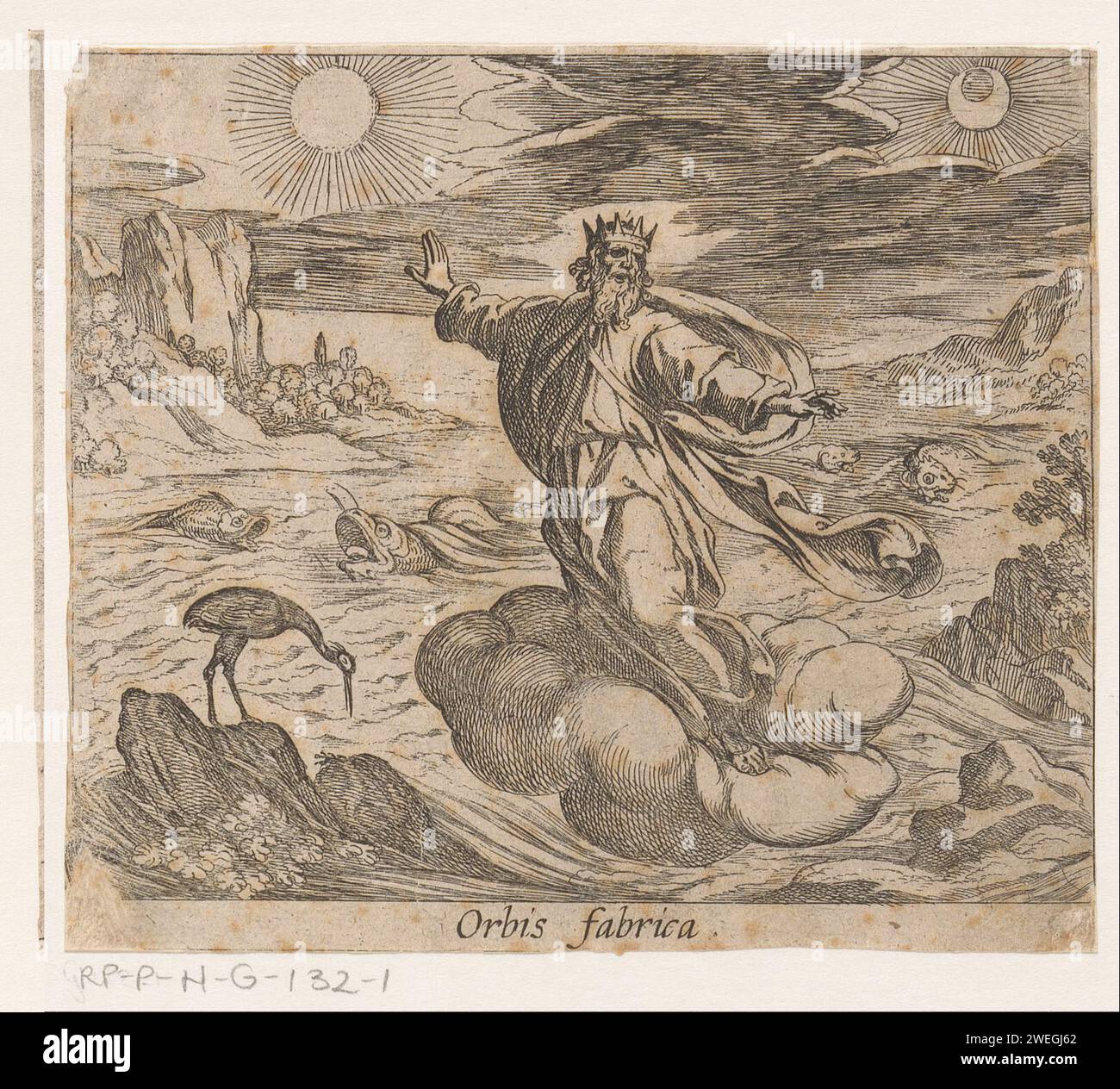 Cycnus en Hyrie, Anthony Tempesta, 1606 - 1638 print Hyrie turns into a ...