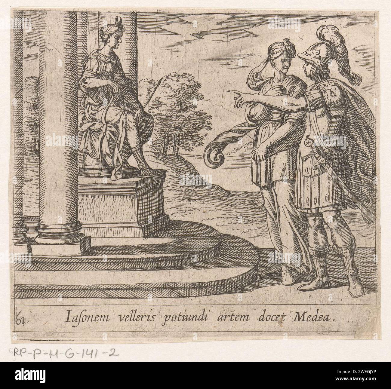 Jason and Medea at the altar of Diana, Antonio Tempesta, 1606 - 1638 ...
