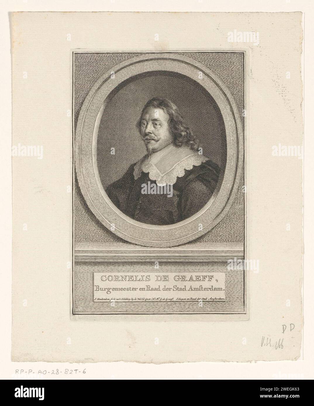 Portrait of Cornelis de Graeff, Jacob Houbraken, 1796 print Portrait of ...