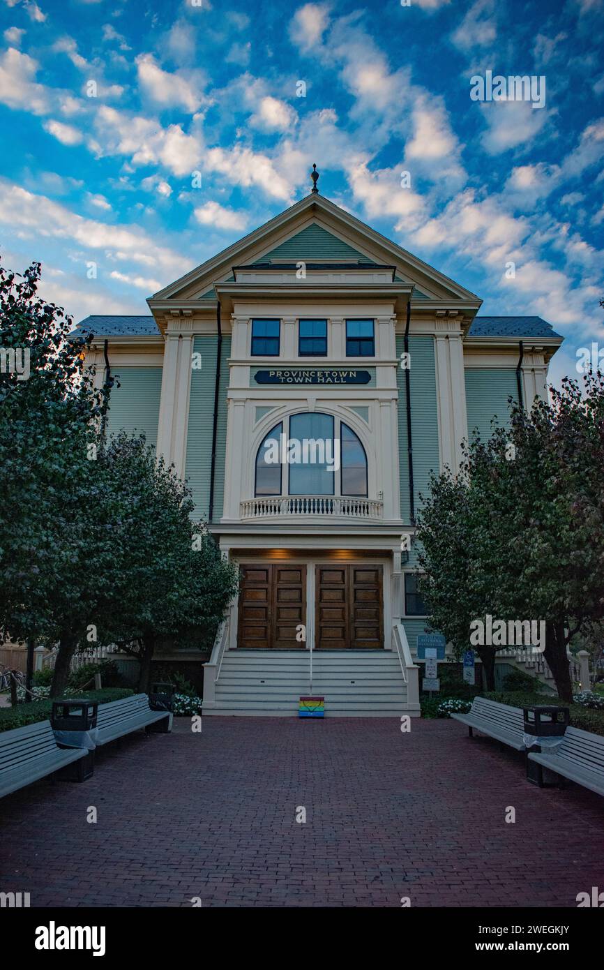 Historical buildings - Provincetown, Cape Cod Stock Photo - Alamy