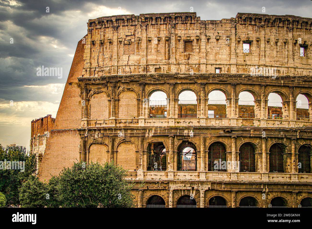 Roman colosseum brickwork hi-res stock photography and images - Alamy