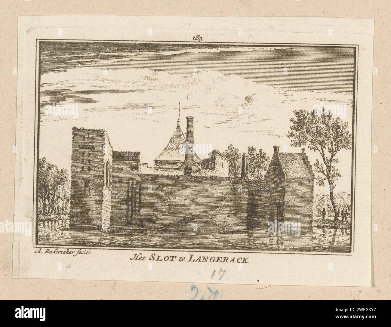 View of Castle Langerak, Abraham Rademaker, 1725 - 1803 print View on ...