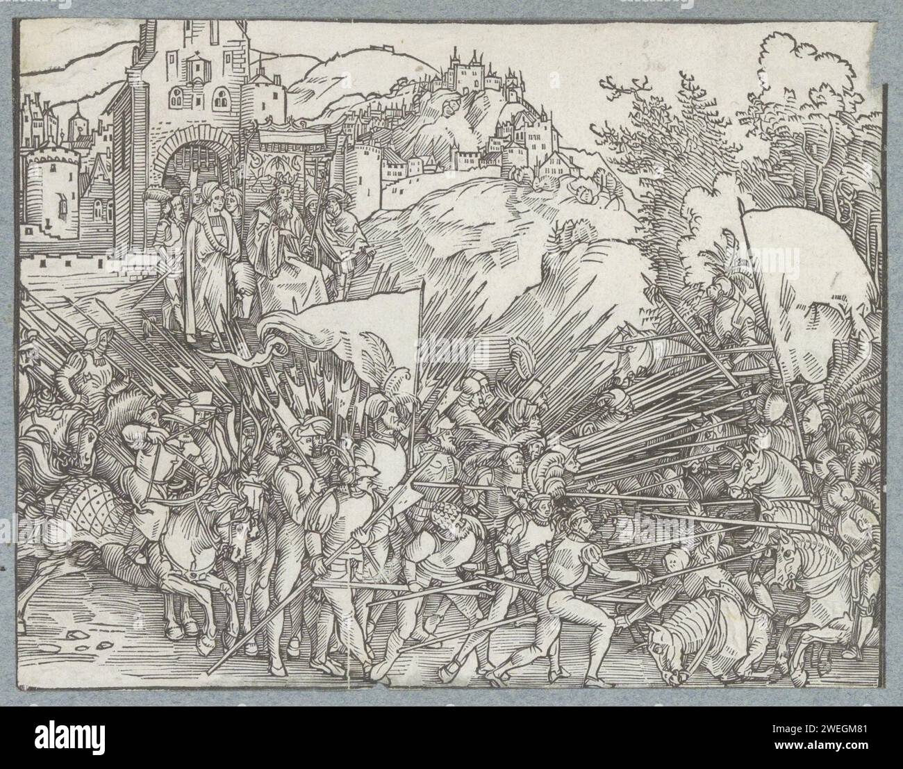 Fight for a city, 1556 - 1624 print For a city, a group of men fight ...