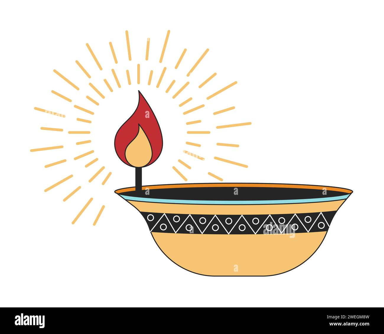 Diya object Cut Out Stock Images & Pictures - Alamy