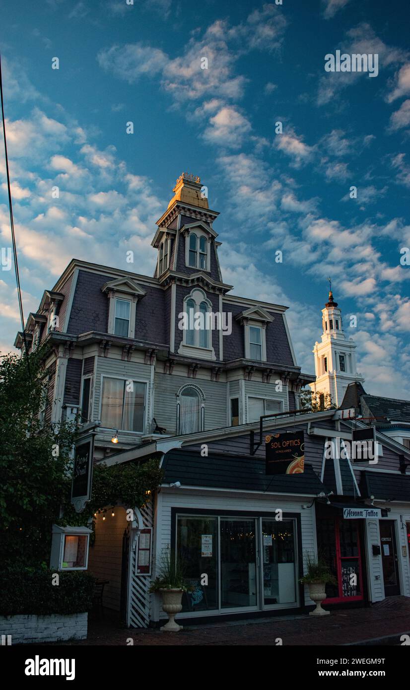 Historical buildings - Provincetown, Cape Cod Stock Photo - Alamy