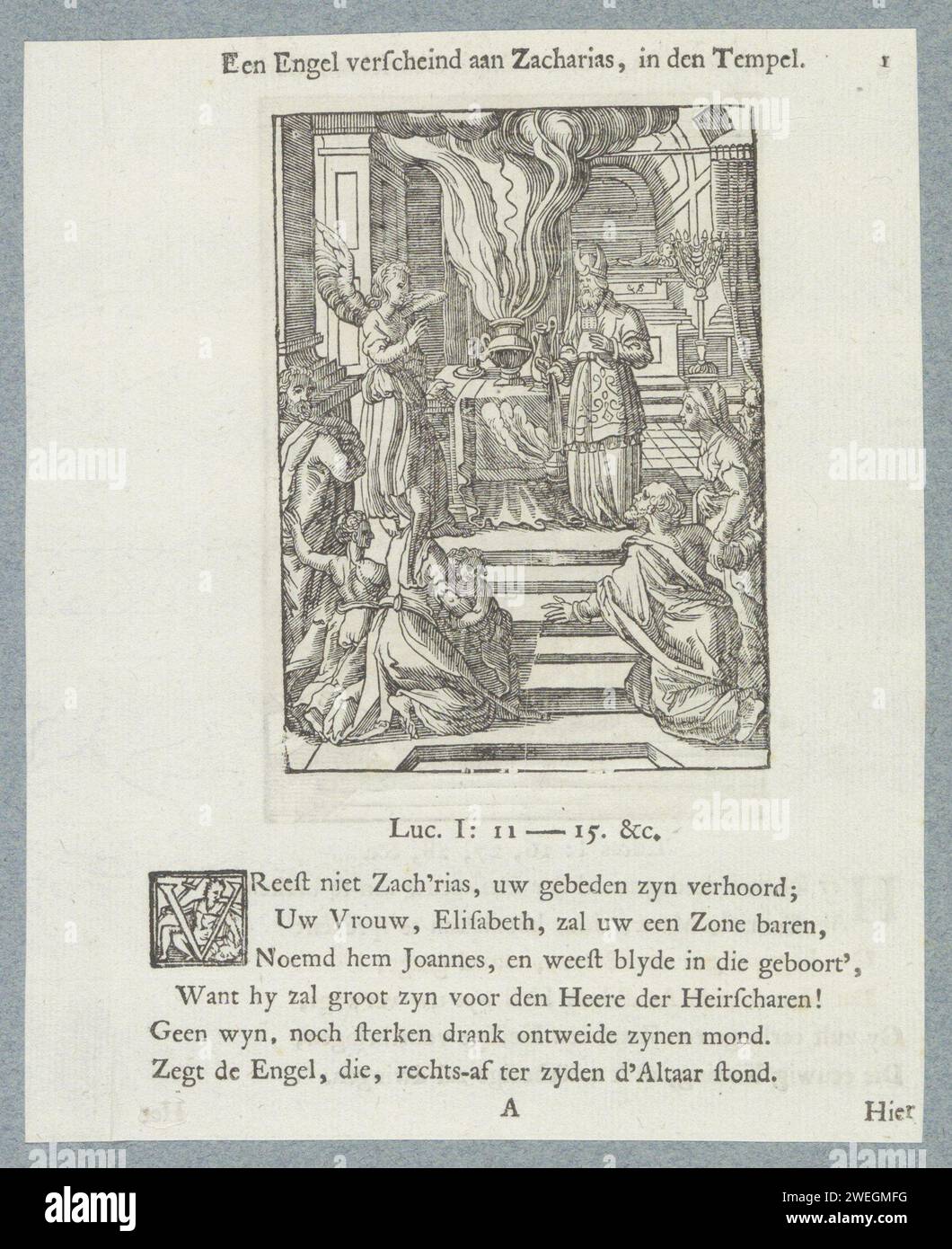 The angel gabriel appears zacharias hi-res stock photography and images ...