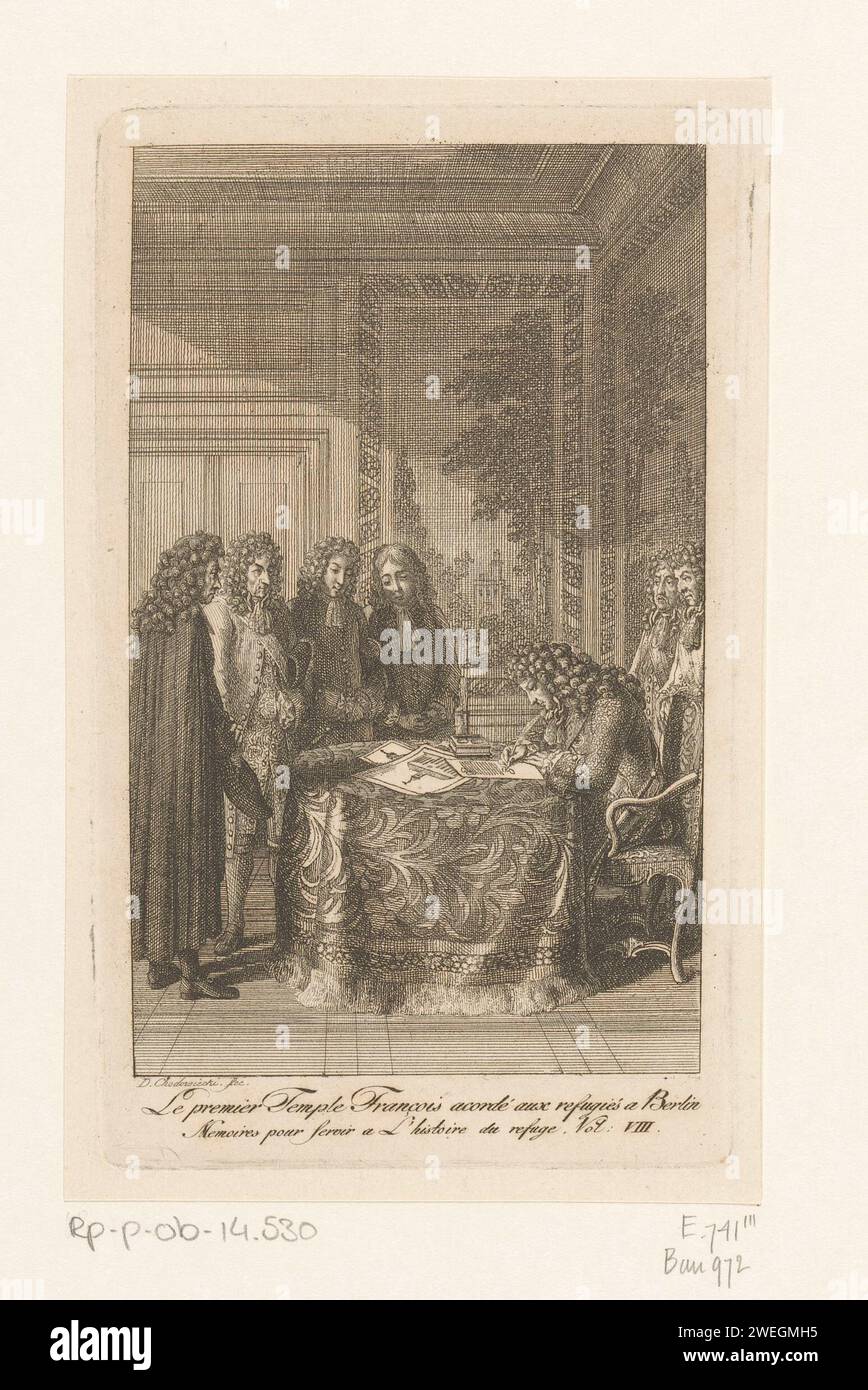 Friedrich I signs the decree for the construction of the church in ...