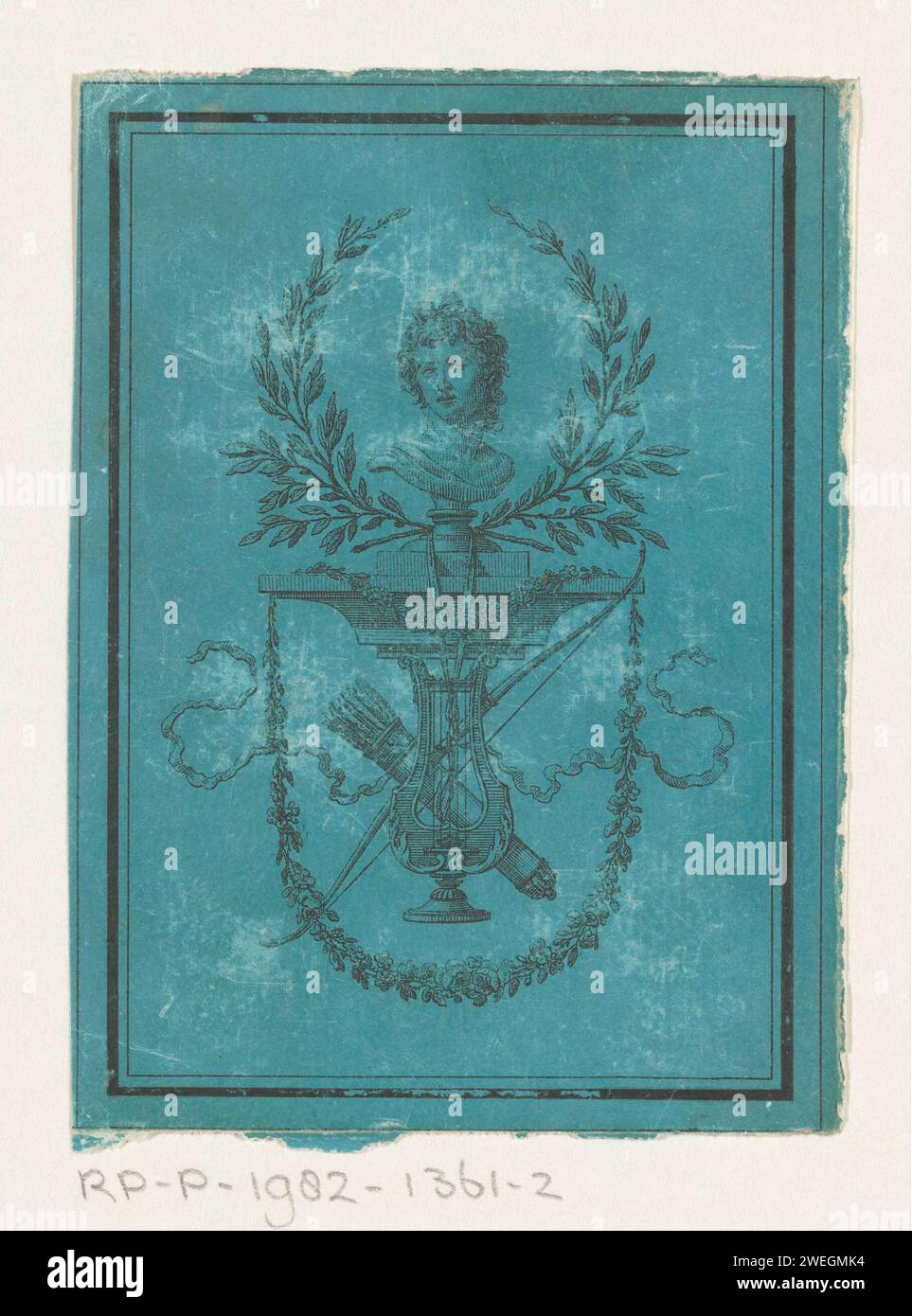 Vignette with Buste and Lier, Anonymous, 1821 - 1860 print Vignette ...