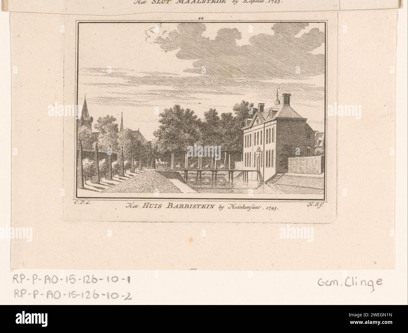 Face Lock Barbistein, 1743, Hendrik Spilman, After Cornelis Pronk, 1754 ...