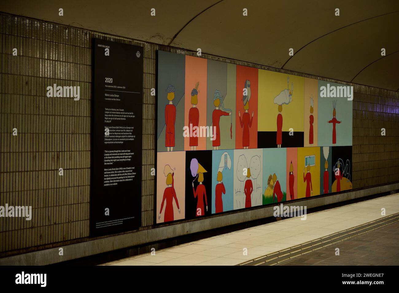 Underground art stockholm metro hi-res stock photography and images - Alamy
