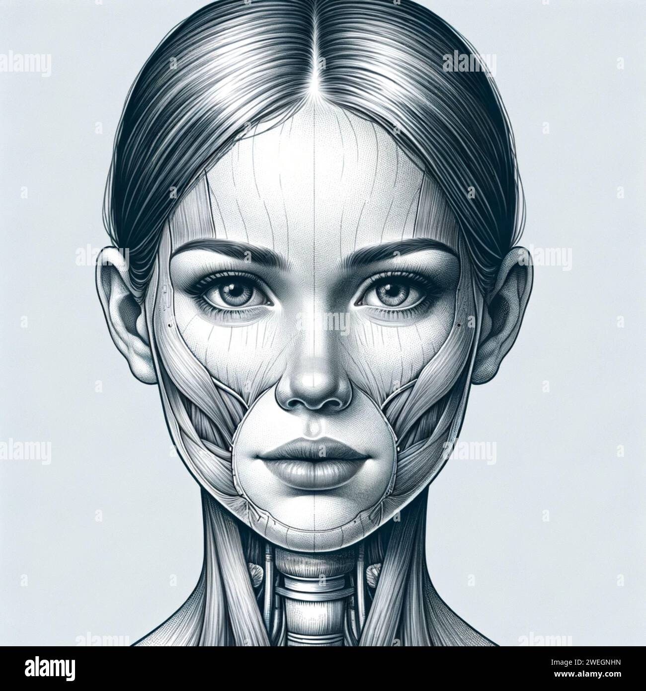 Anatomical drawing hand hi-res stock photography and images - Alamy