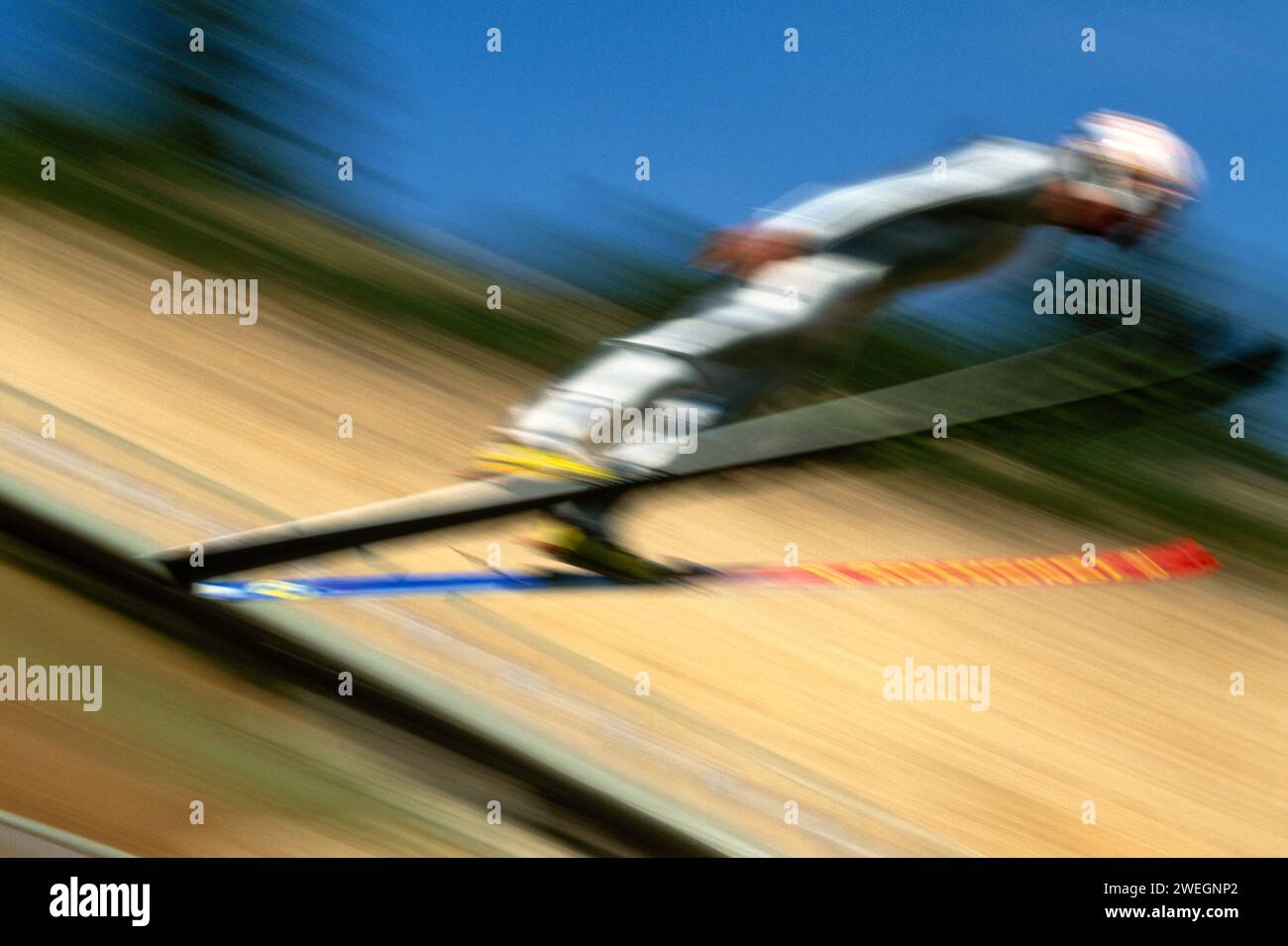 US Olympic Team ski jump practice, Park City, Utah Stock Photo - Alamy
