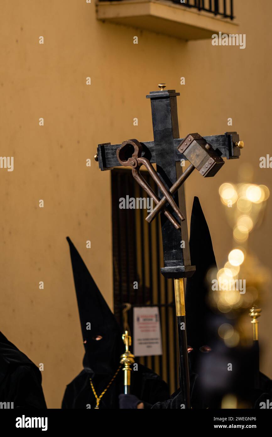 Zamora, Spain - April 7, 2023: Easter procession float during the ...