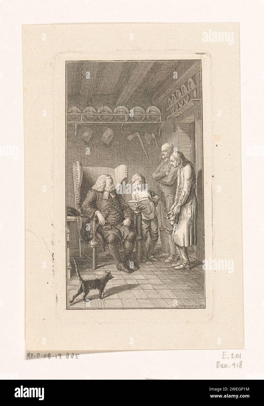 Bible reading etching hi-res stock photography and images - Alamy