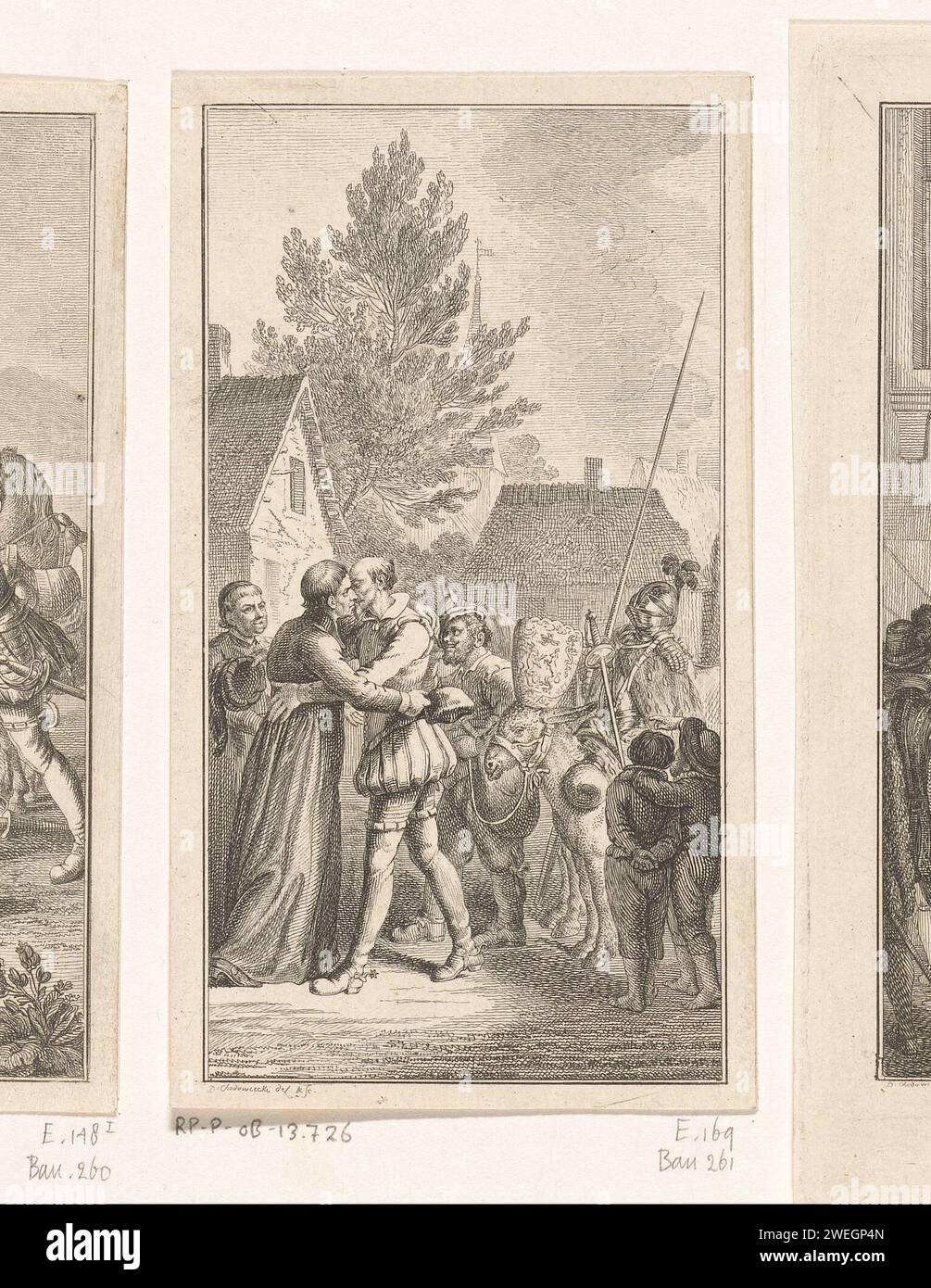 Don Quixote embraces the priest, Daniel Nikolaus Chodowiecki, 1776 ...