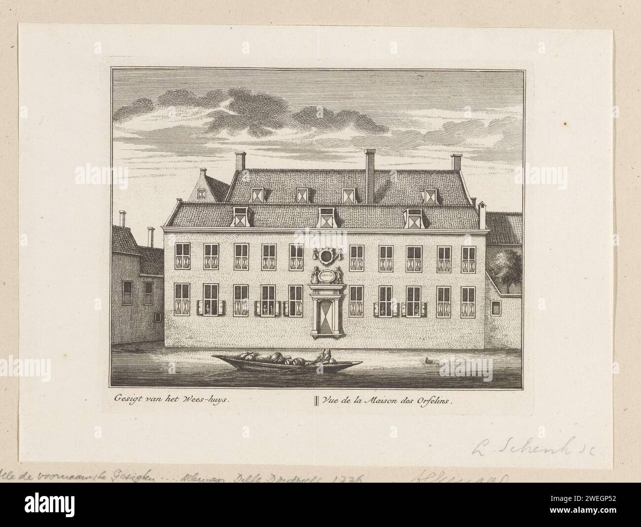 View of the Orphanage in Alkmaar, Leonard Schenk, After Abraham ...