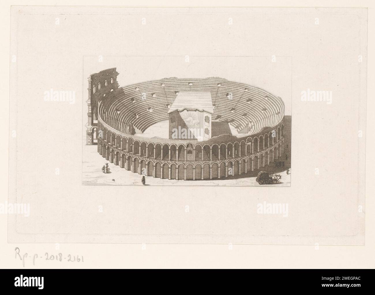 View of the Colosseum, in Rome, Anonymous, 1750 - 1849 print paper ...