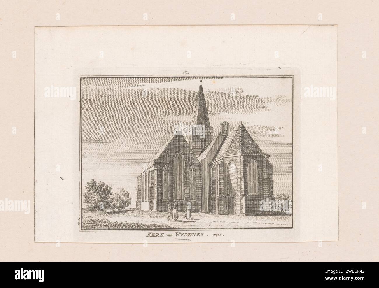 View of the Church of Wijdenes, 1725, Hendrik Spilman, 1725 - 1775 ...