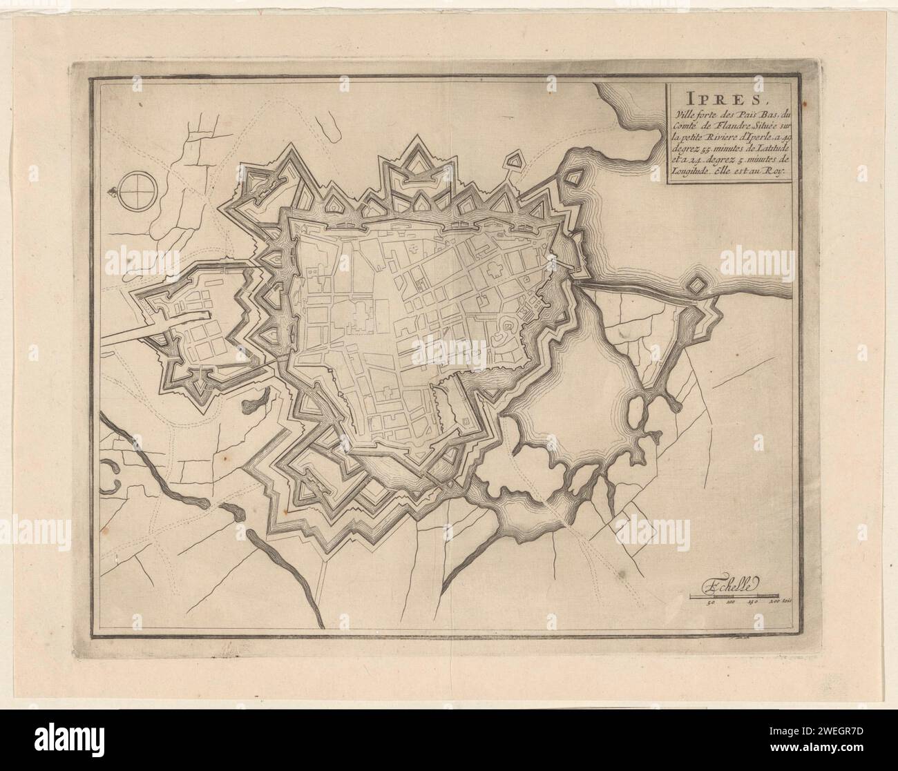 PLACE OF IEPER, Anonymous, 1690 - 1702 print PLACE PLANY OF YPER. At ...