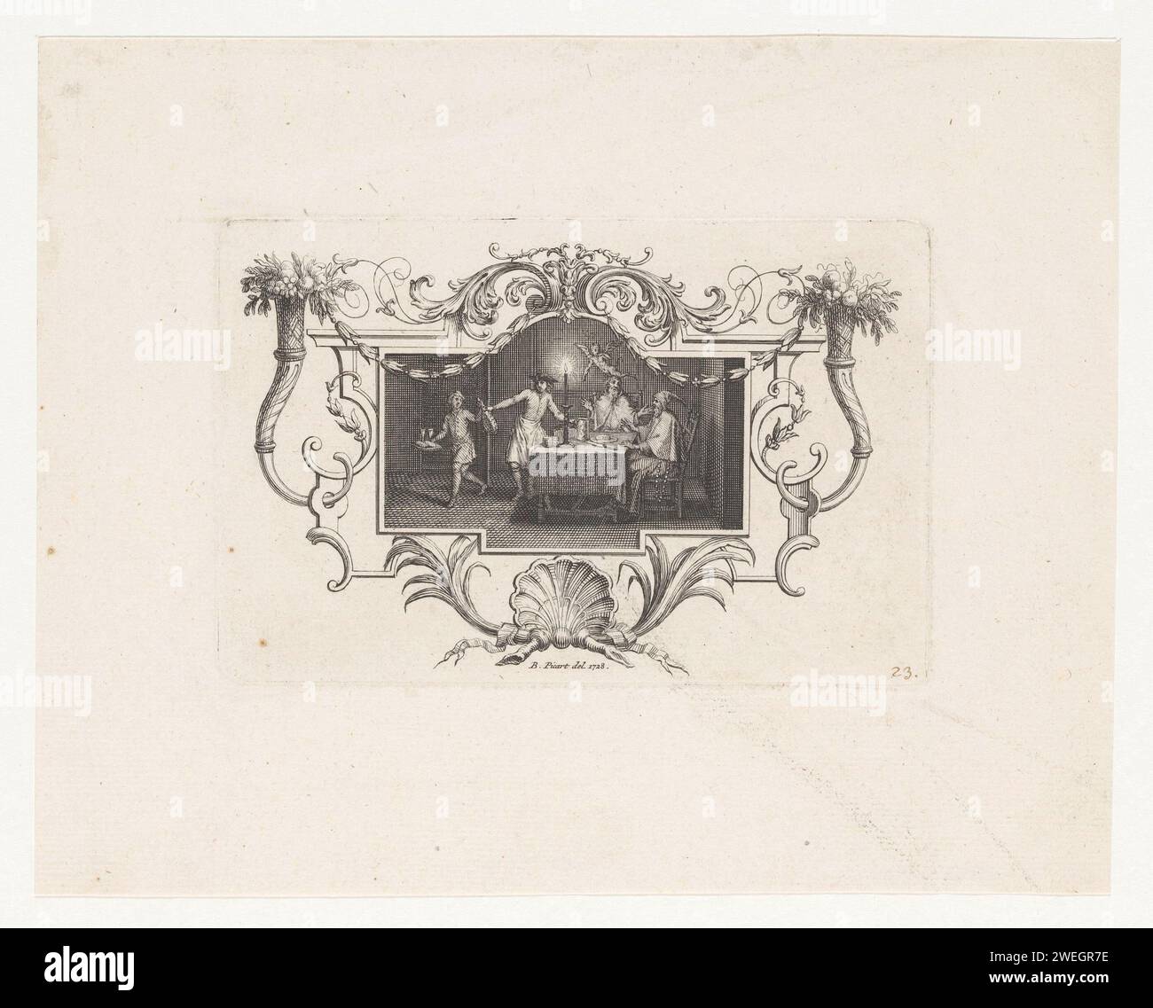 Wizards at a table and the appearance of a demon, Anonymous, After ...