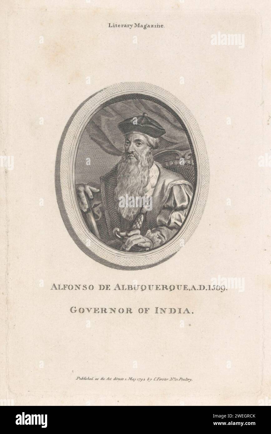 Portrait of Afonso de Albuquerque at the age of 55, Anonymous, 1792 ...