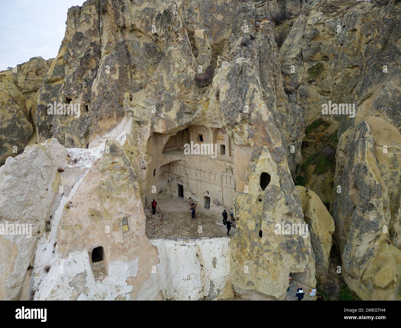 View of the Goreme Open Air Museum in Cappadocia, Turkey. This Unesco ...