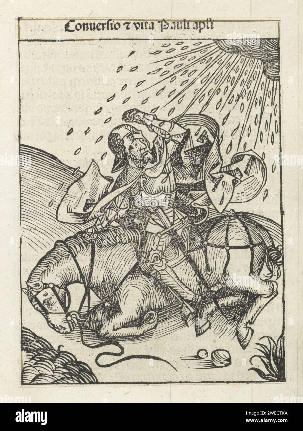 Conversion of Paulus, Michel Wolgemut (workshop of), 1493 print Paul ...