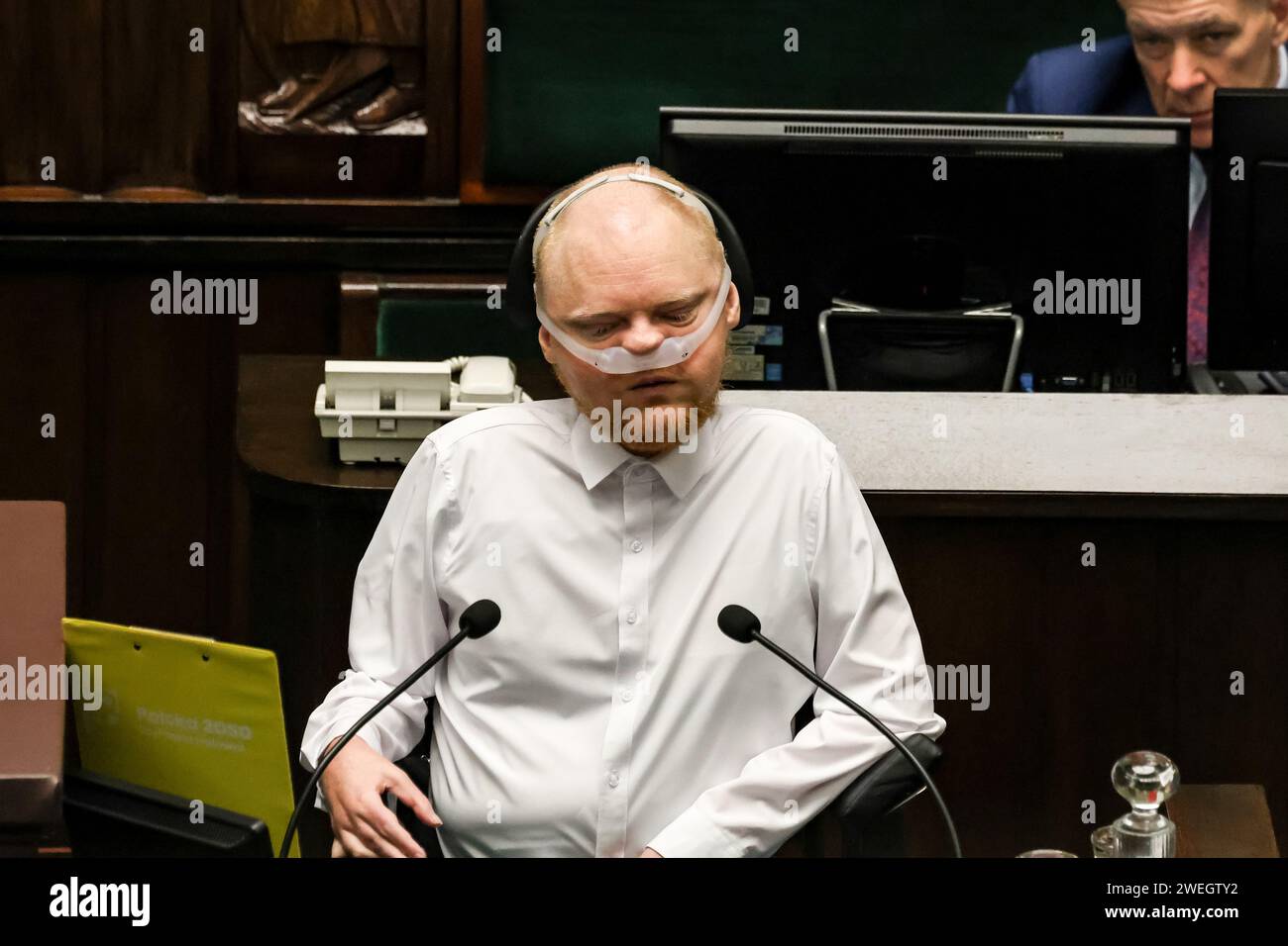 Warsaw, Poland. 25th Jan, 2024. Luksasz Krason, Government ...